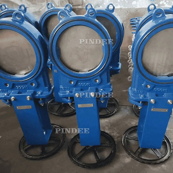 Ductile iron PN10 PN16 wafer Support Knife Gate Valve - Buy Ductile ...